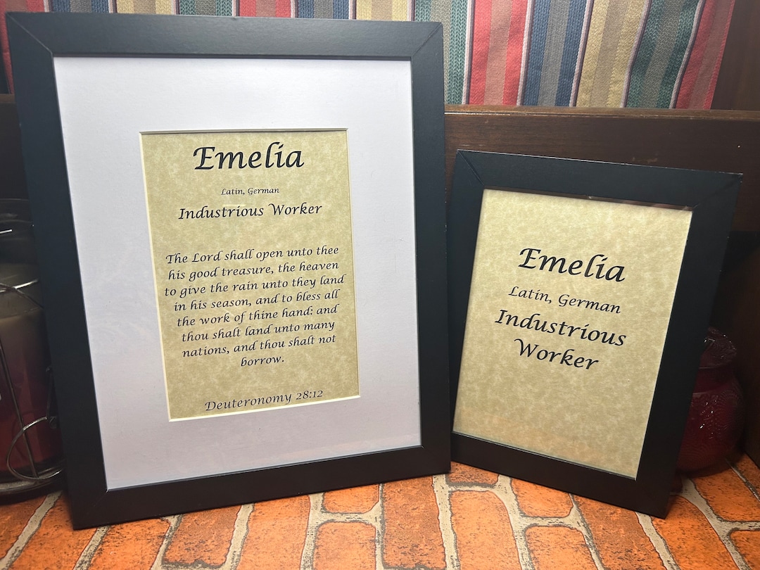 Emelia - Name, Origin, With or Without King James Version Bible Verse ...