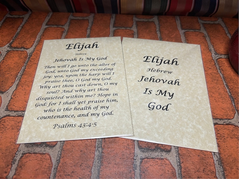 Elijah - Name, Origin, With or Without King James Version Bible Verse ...