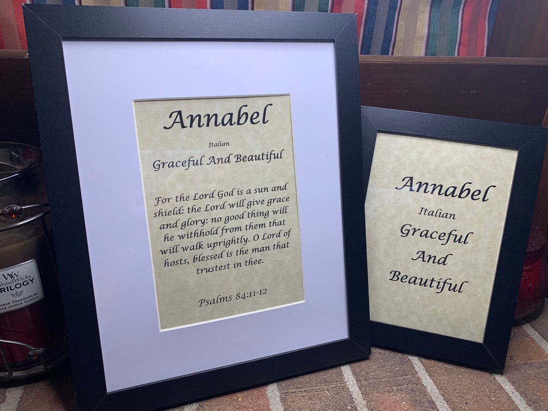 Annabel - Name, Origin, With or Without King James Version Bible Verse ...