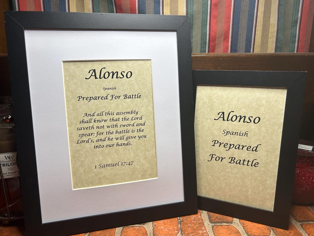 Alonso - Name, Origin, With or Without King James Version Bible Verse ...