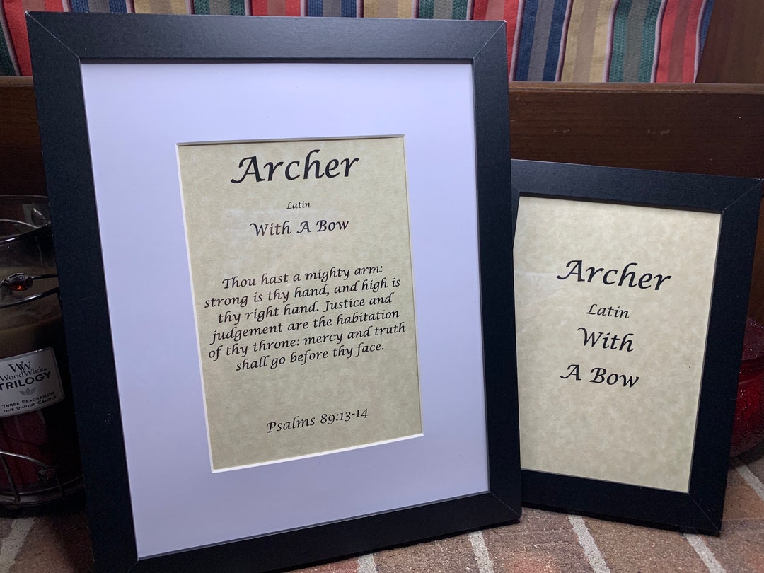 Archer - Name, Origin, With or Without King James Version Bible Verse ...