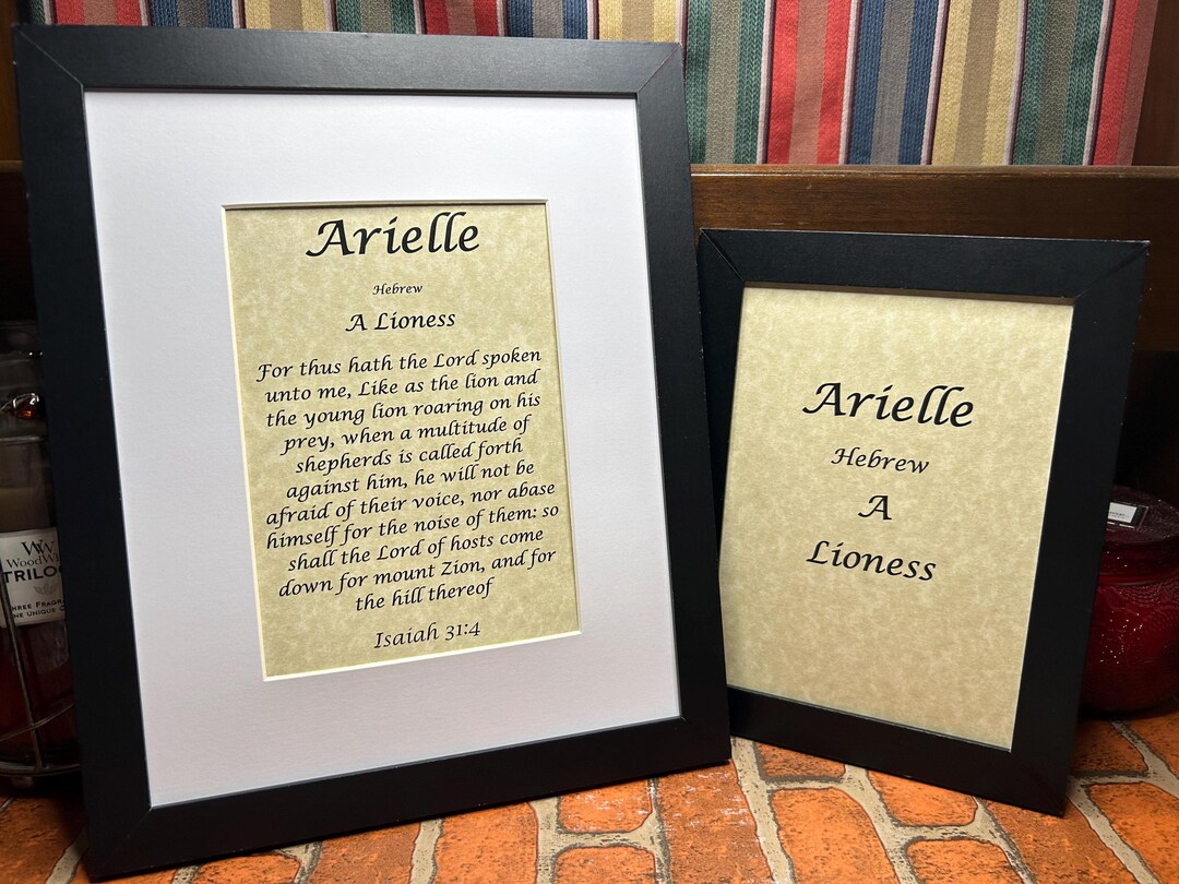 Arielle - Name, Origin, With or Without King James Version Bible Verse ...