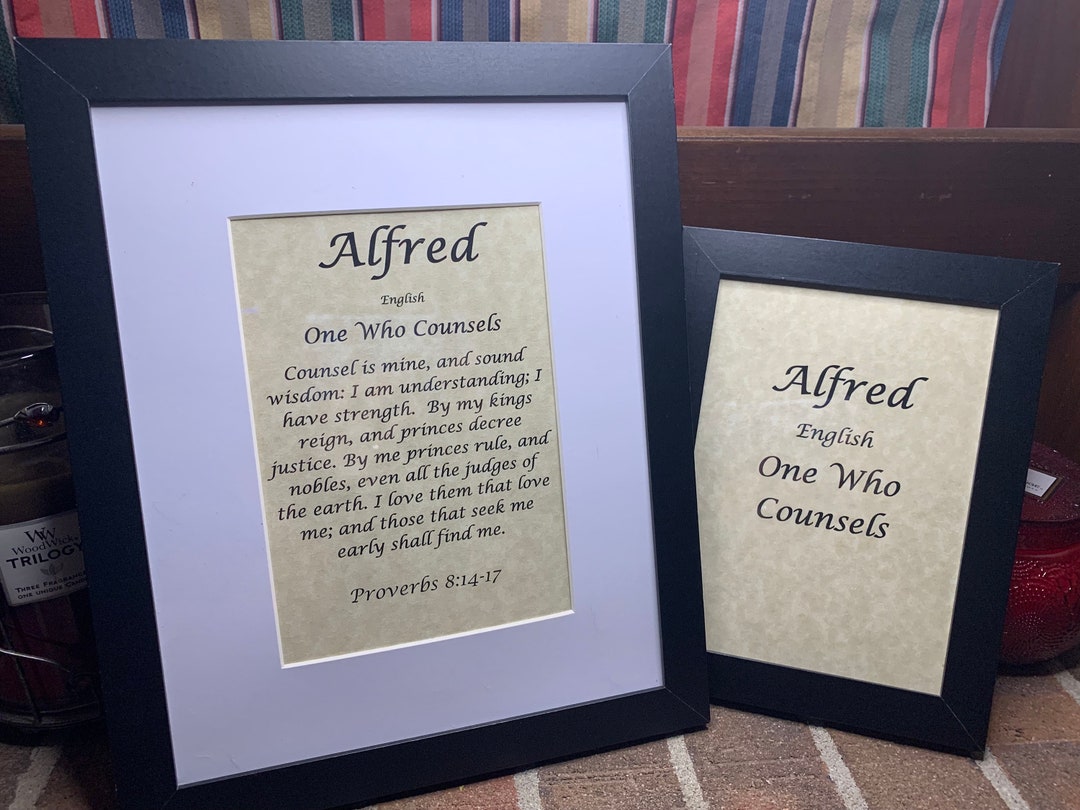 Alfred - Name, Origin, With or Without King James Version Bible Verse ...