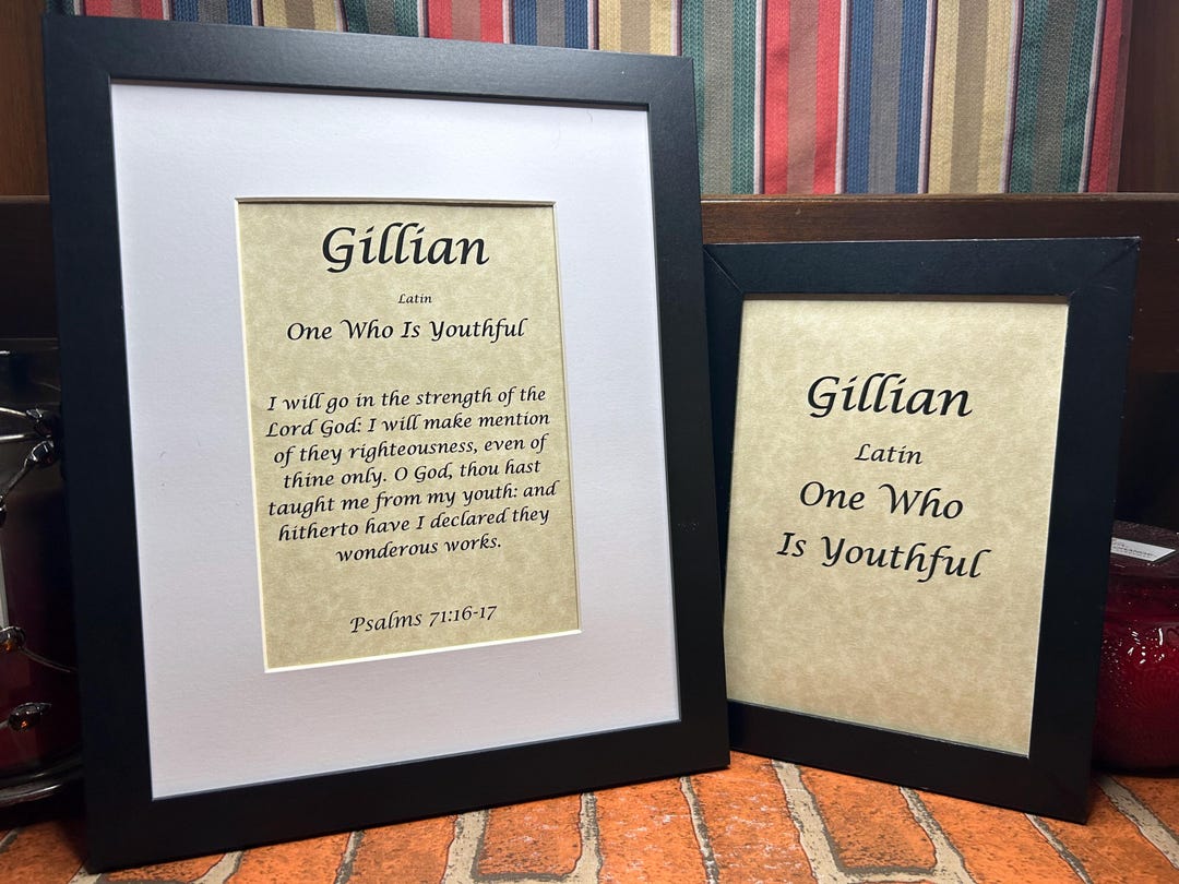 Gillian - Name, Origin, With or Without King James Version Bible Verse ...