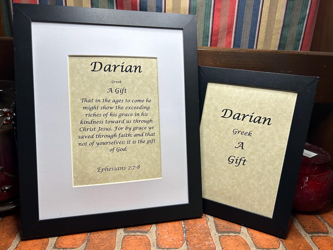 Darian - Name, Origin, With or Without King James Version Bible Verse ...