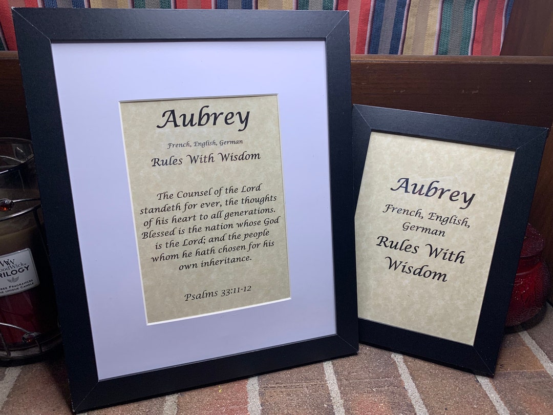 Aubrey - Name, Origin, With or Without King James Version Bible Verse ...