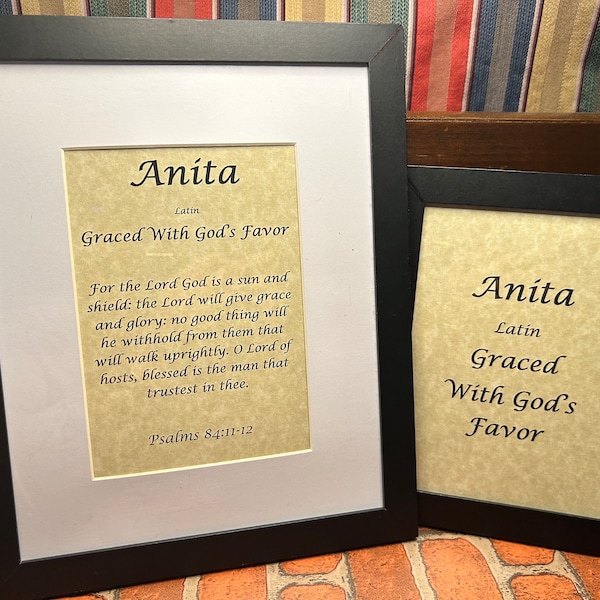 Anita Name - Etsy