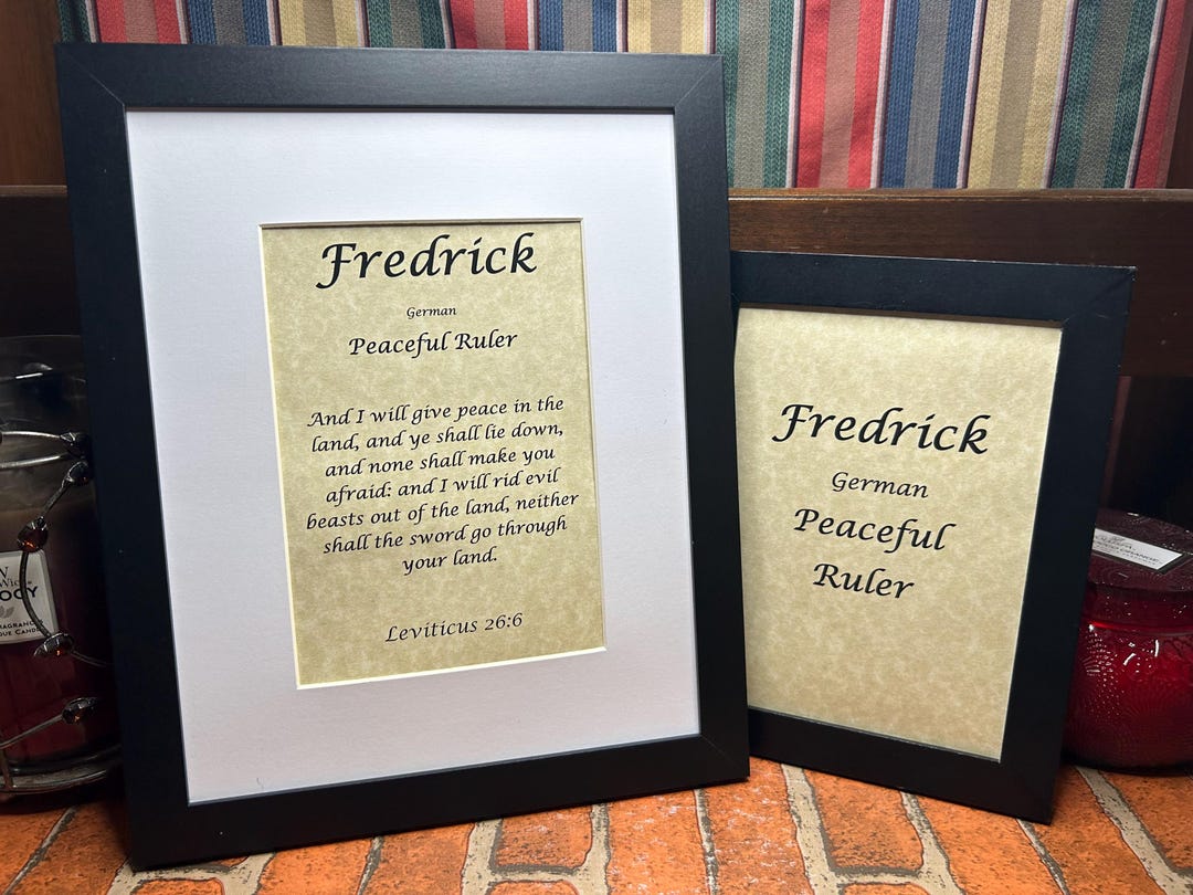 Fredrick - Name, Origin, With or Without King James Version Bible Verse ...
