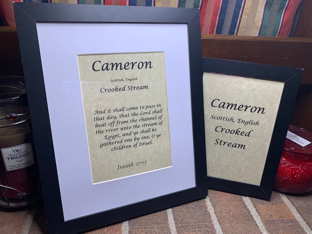 Cameron - Name, Origin, With or Without King James Version Bible Verse ...