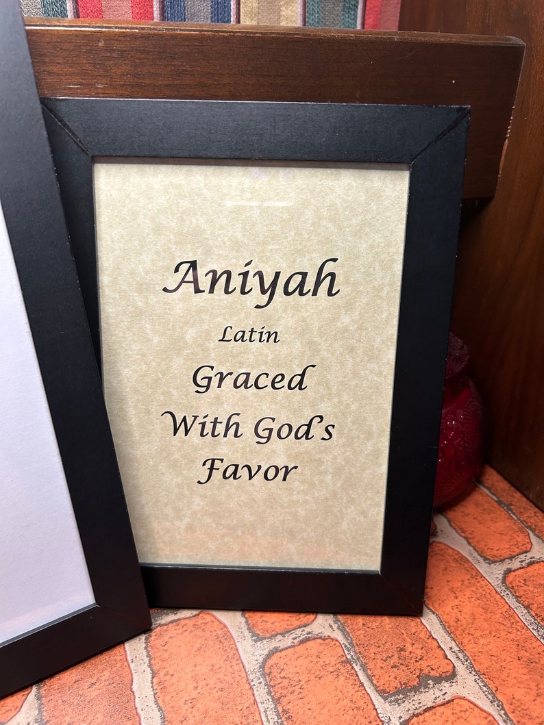 Aniyah Name, Origin, With or Without King James Version Bible Verse - Etsy