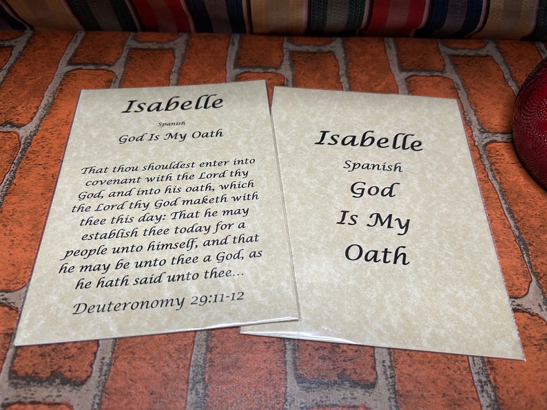 Isabelle - Name, Origin, With or Without King James Version Bible Verse ...