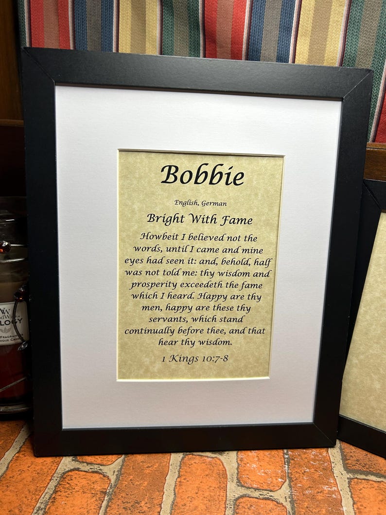 Bobbie - Name, Origin, With or Without King James Version Bible Verse ...
