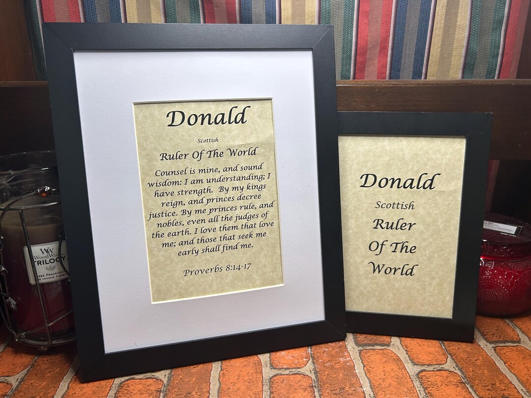 Donald - Name, Origin, With or Without King James Version Bible Verse ...