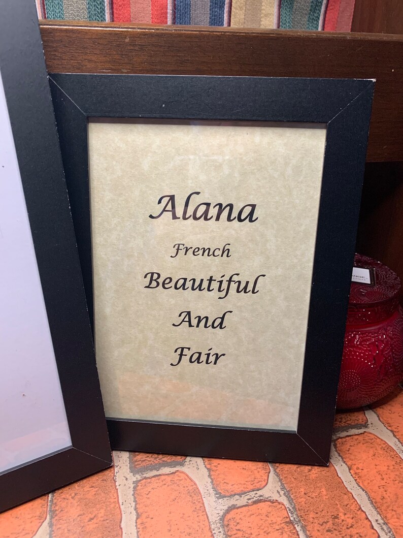 Alana Name, Origin, With or Without King James Version Bible Verse - Etsy