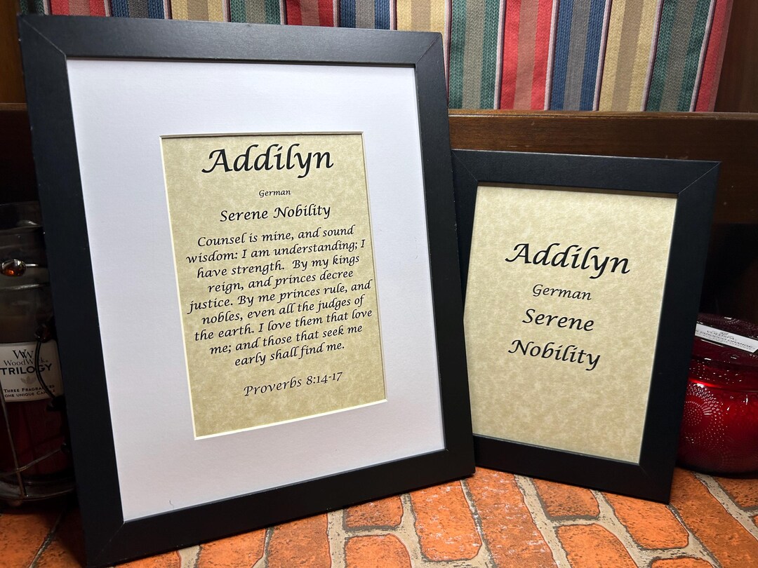 Addilyn - Name, Origin, With or Without King James Version Bible Verse ...