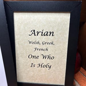 Arian - Name, Origin, With or Without King James Version Bible Verse - Etsy