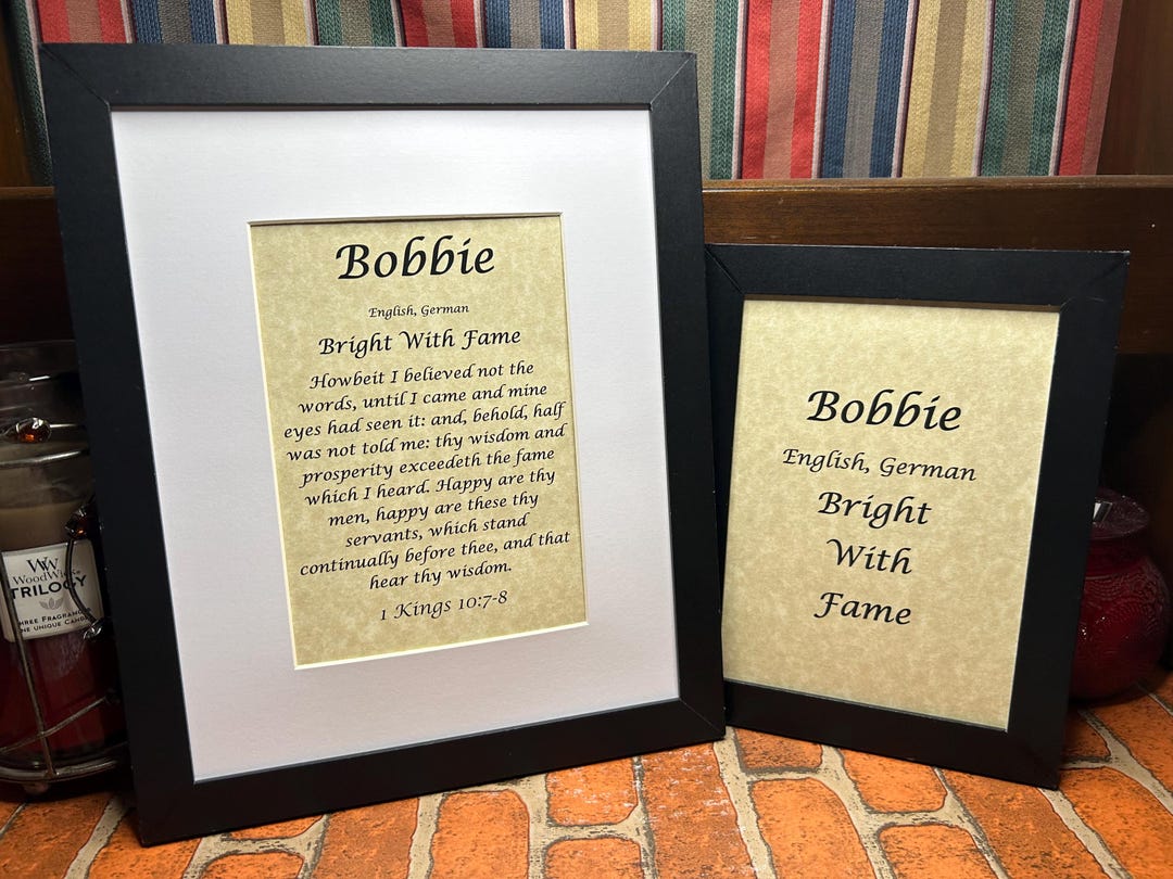 Bobbie - Name, Origin, With or Without King James Version Bible Verse ...