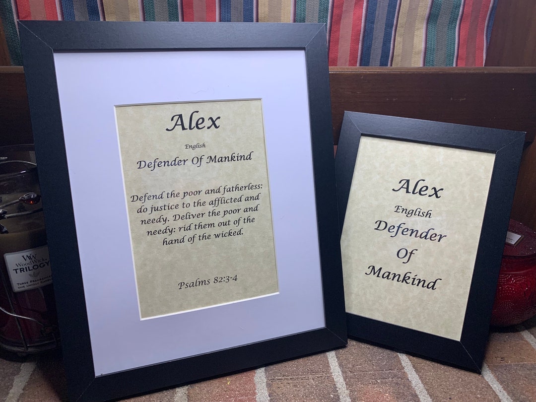 Alex - Name, Origin, With or Without King James Version Bible Verse - Etsy