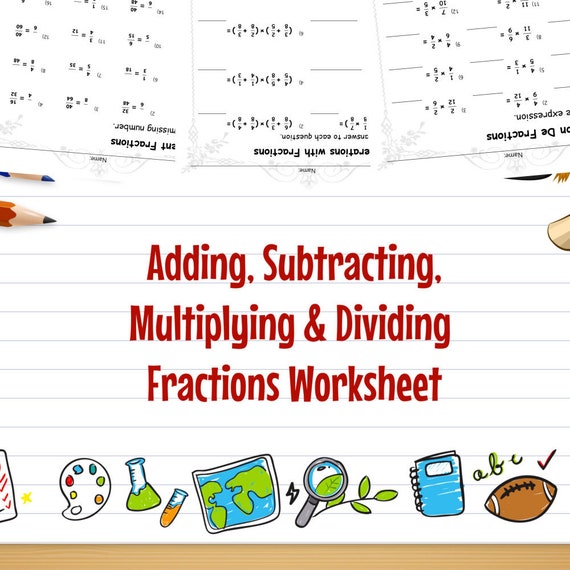 Multiplying And Dividing Fractions