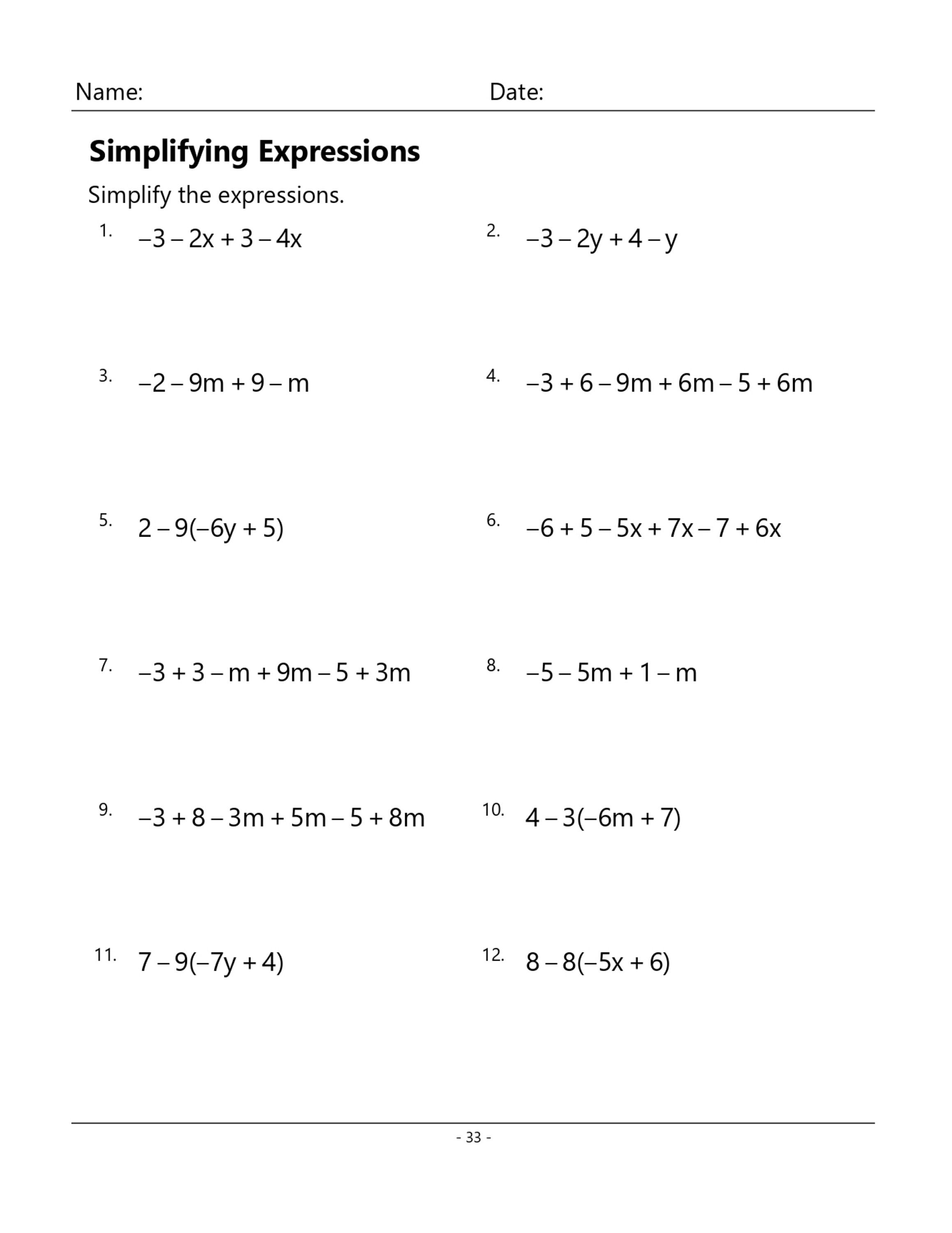 Algebra 1 Practice Worksheets Grades 7 8 Algebra 1 Etsy Espa a algebra-1-practice-worksheets-grades-7-8-algebra-1-etsy-espa-a
