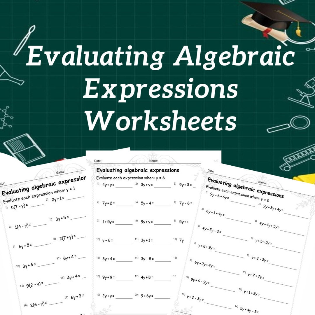 Evaluate Expressions Worksheet