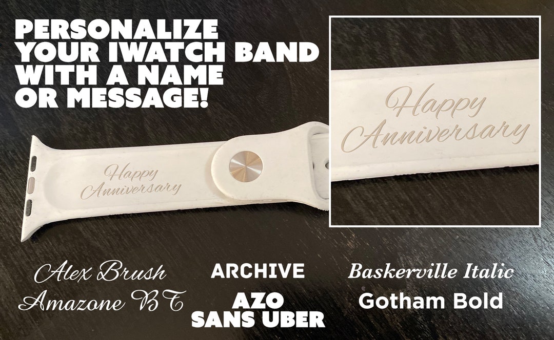 Personalize Back of Watch Band - Etsy