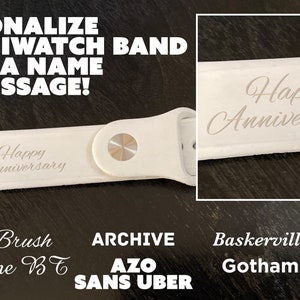 Personalize Back of Watch Band - Etsy