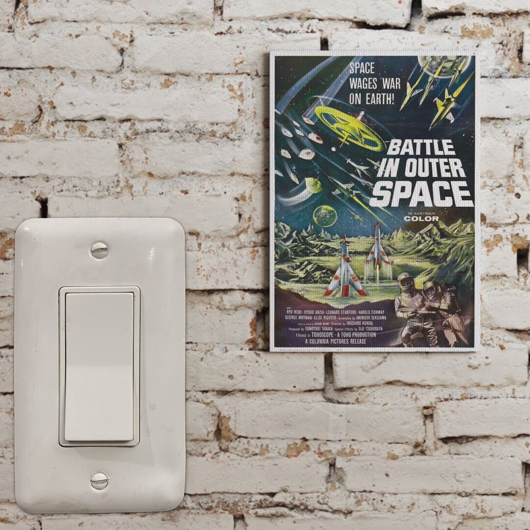 Battle in Outer Space - 4x6 Mini Canvas Movie Poster - Etsy