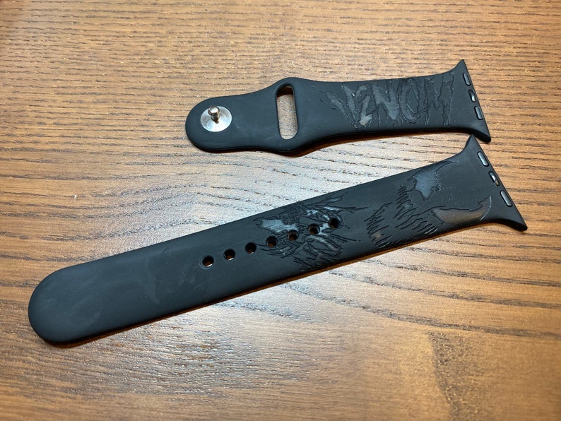 VENOM Themed Engraved Silicone Watch Band - Etsy