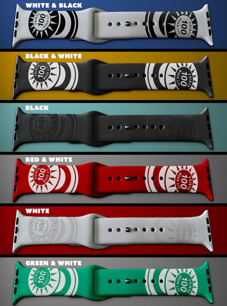 Pinball Themed Engraved Silicone Watch Band - Etsy