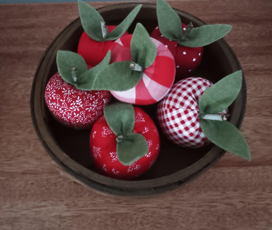 Apples - Fabric Apples - Bowl Fillers - Home Decor - Apple Fabric ...