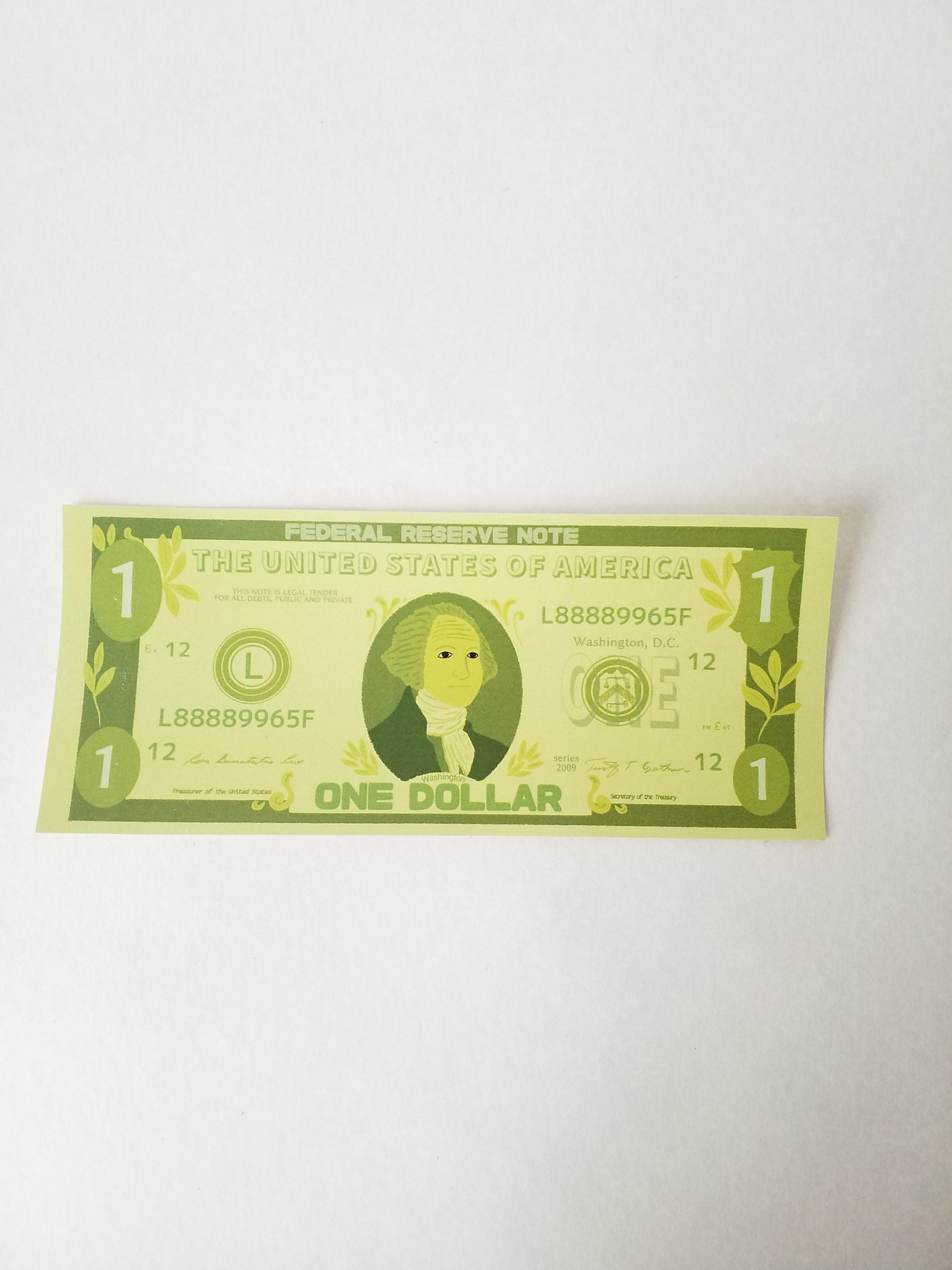 Big vinyl sticker 1 dollar banknote Money planner stickers | Etsy