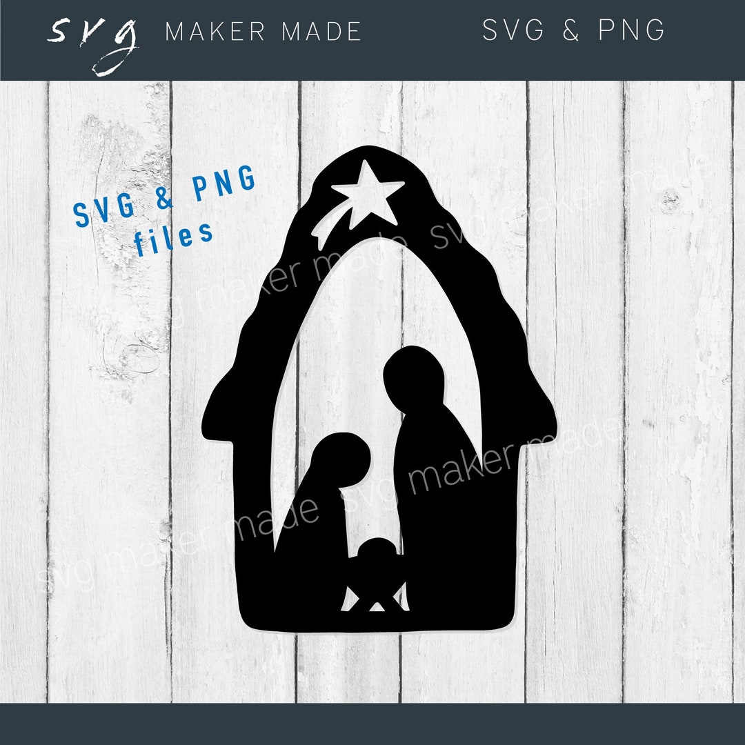 Manger Scene SVG Nativity Svg Baby Jesus Svg Reason for the Season ...