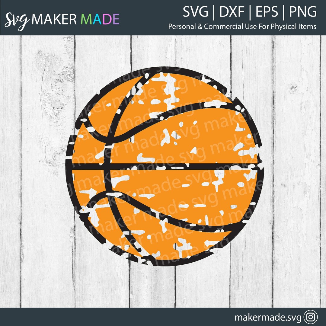 Basketball SVG Distressed Basketball Svg Sports Svg Nba - Etsy