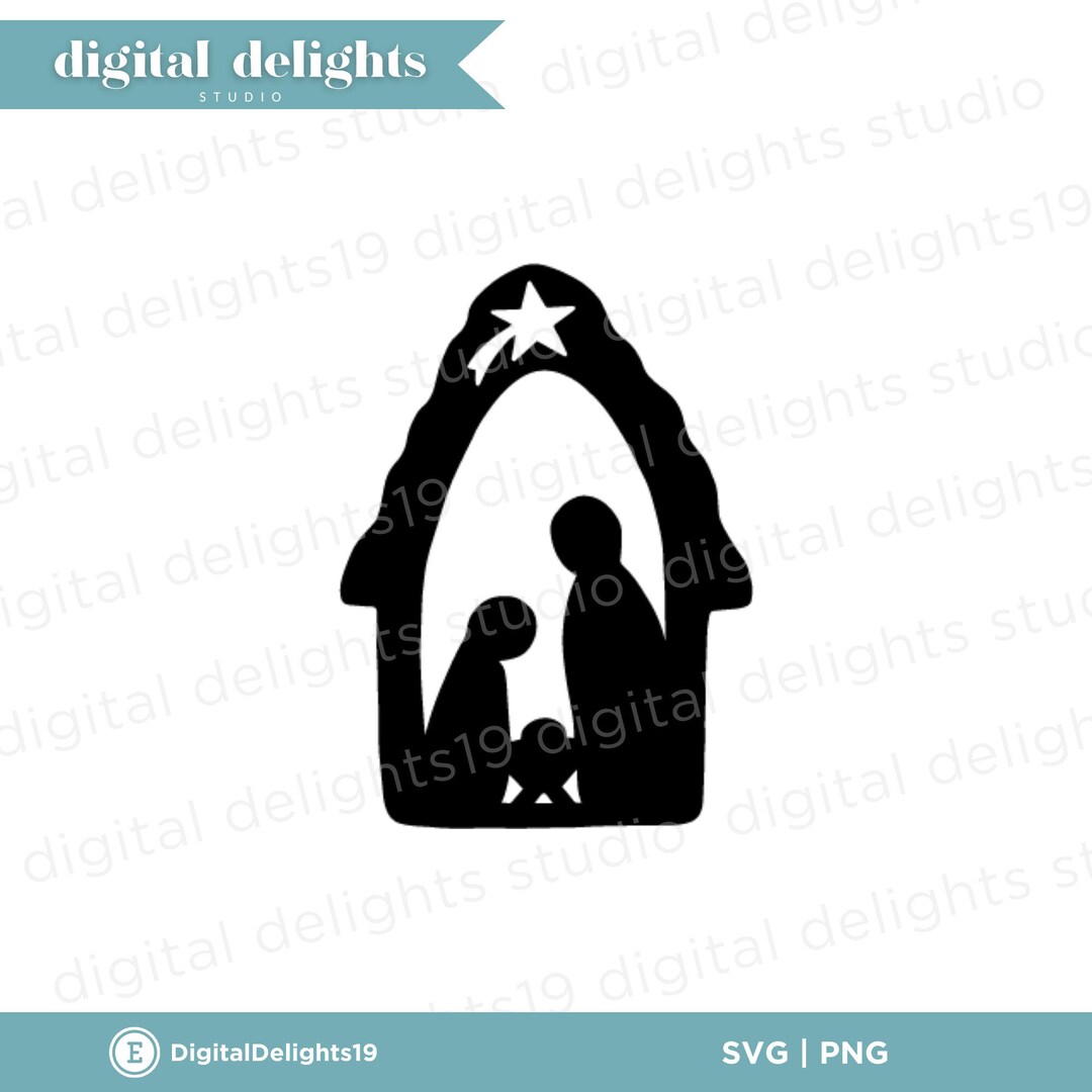 Manger Scene SVG - Nativity Svg - Baby Jesus Svg - Reason for the ...