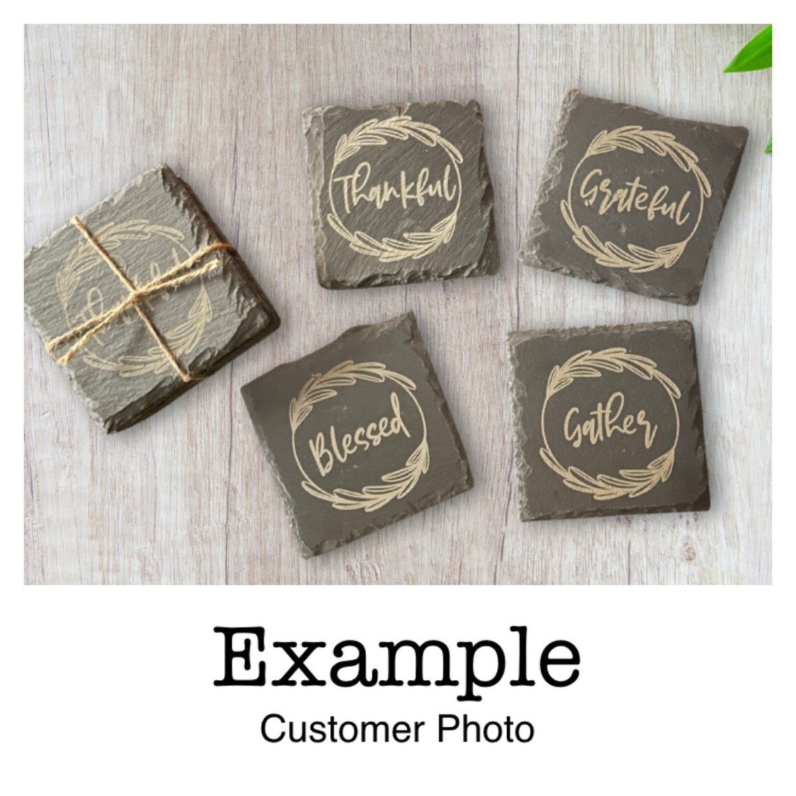 Thanksgiving Coaster SVG Fall Coaster Svg Grateful Svg - Etsy