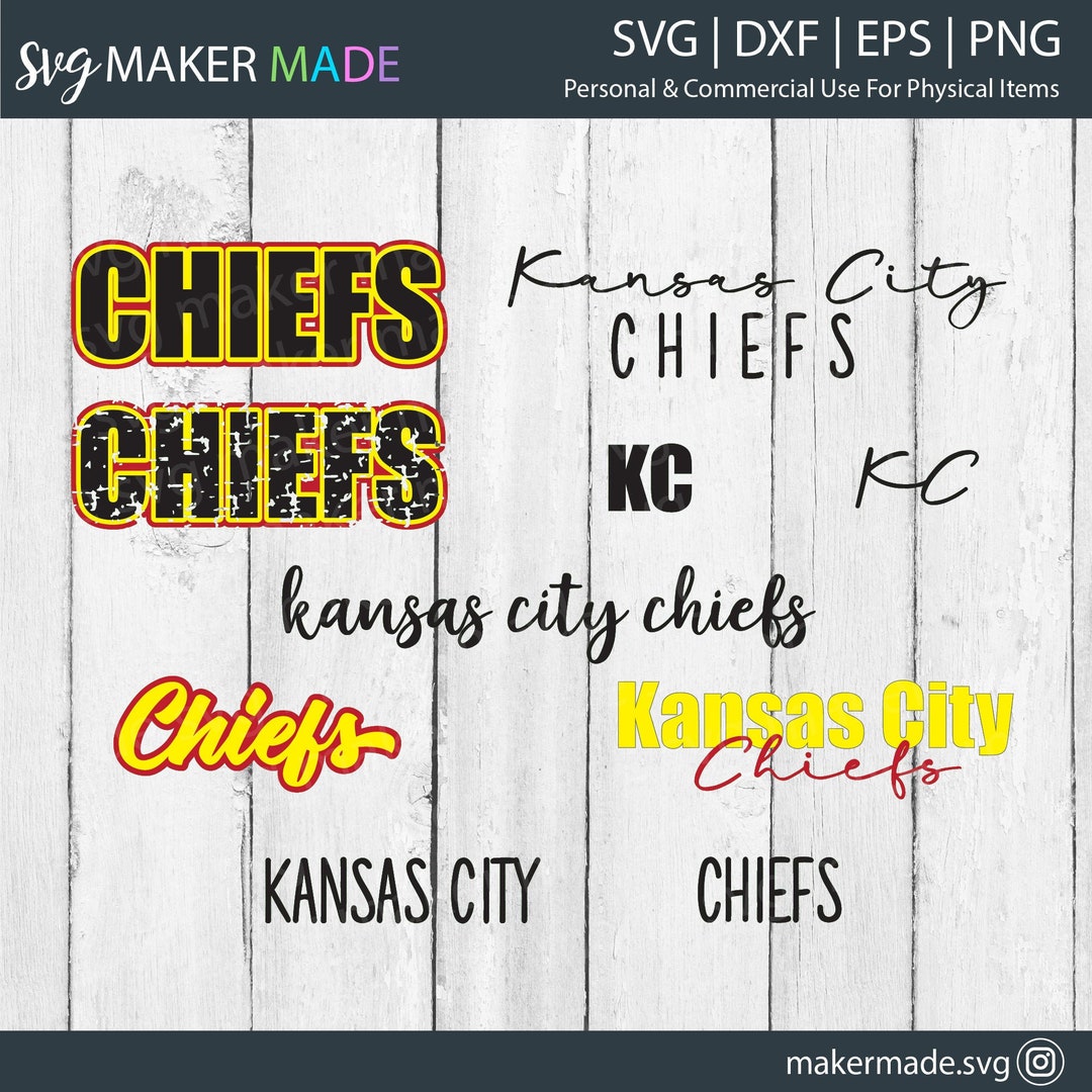 Kansas City Chiefs SVG Football Bundle Svg Super Bowl Svg - Etsy