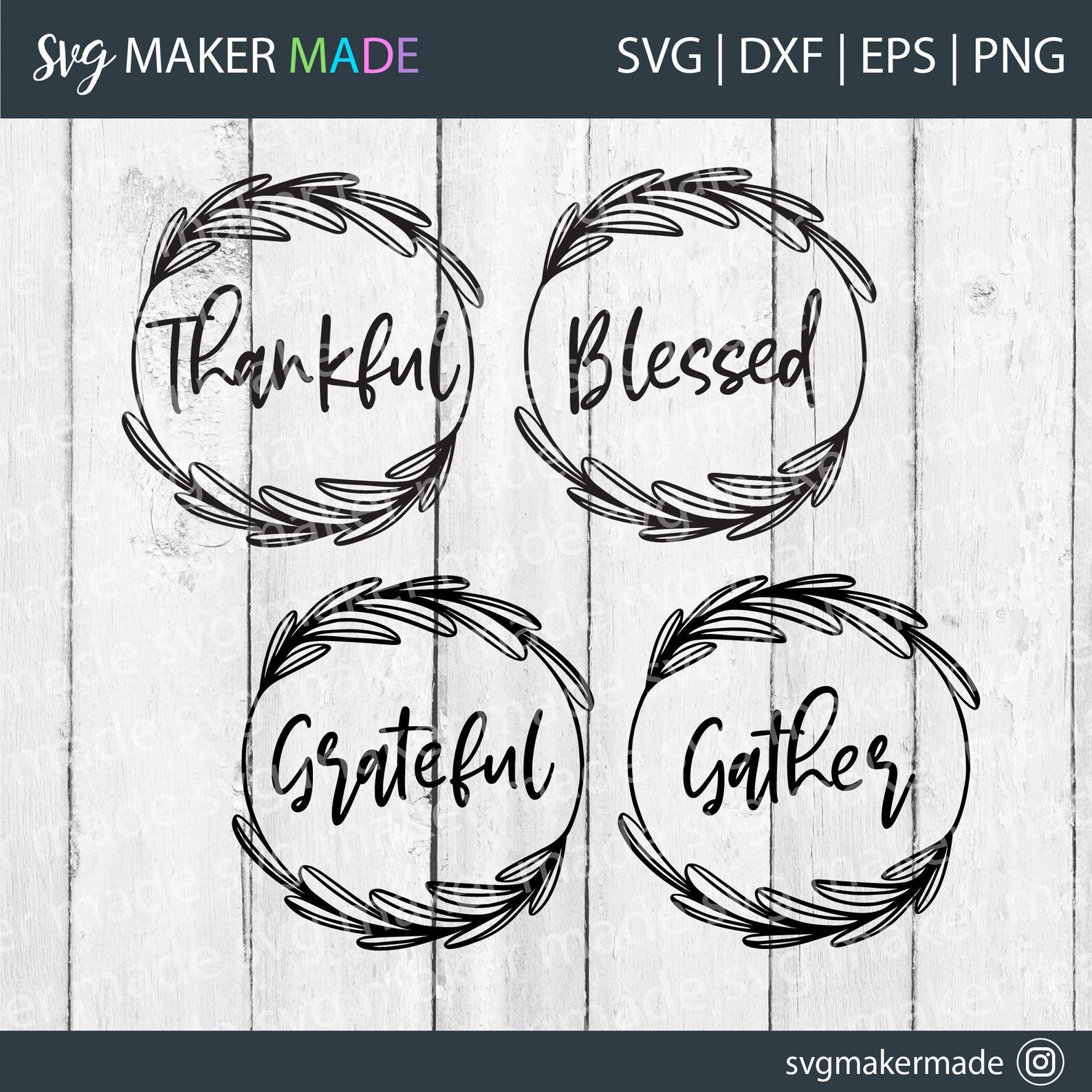 Thanksgiving Coaster SVG Fall Coaster Svg Grateful Svg - Etsy