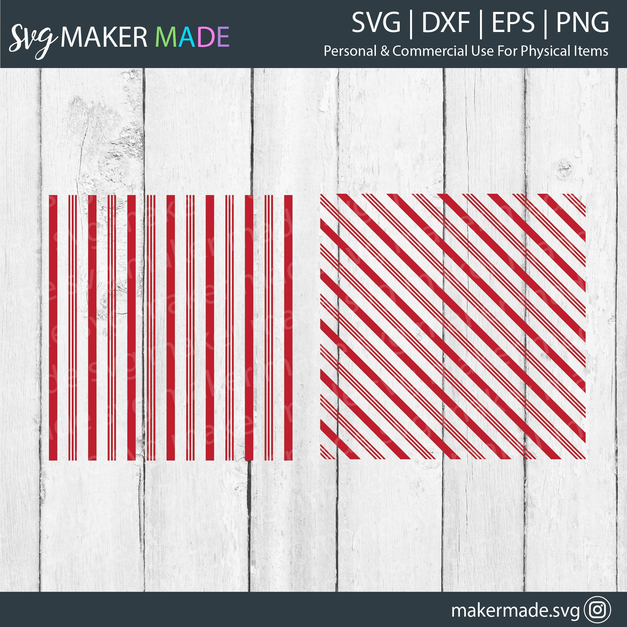 Candy Cane Stripe SVG Ticking Stripe Svg Pattern Svg - Etsy