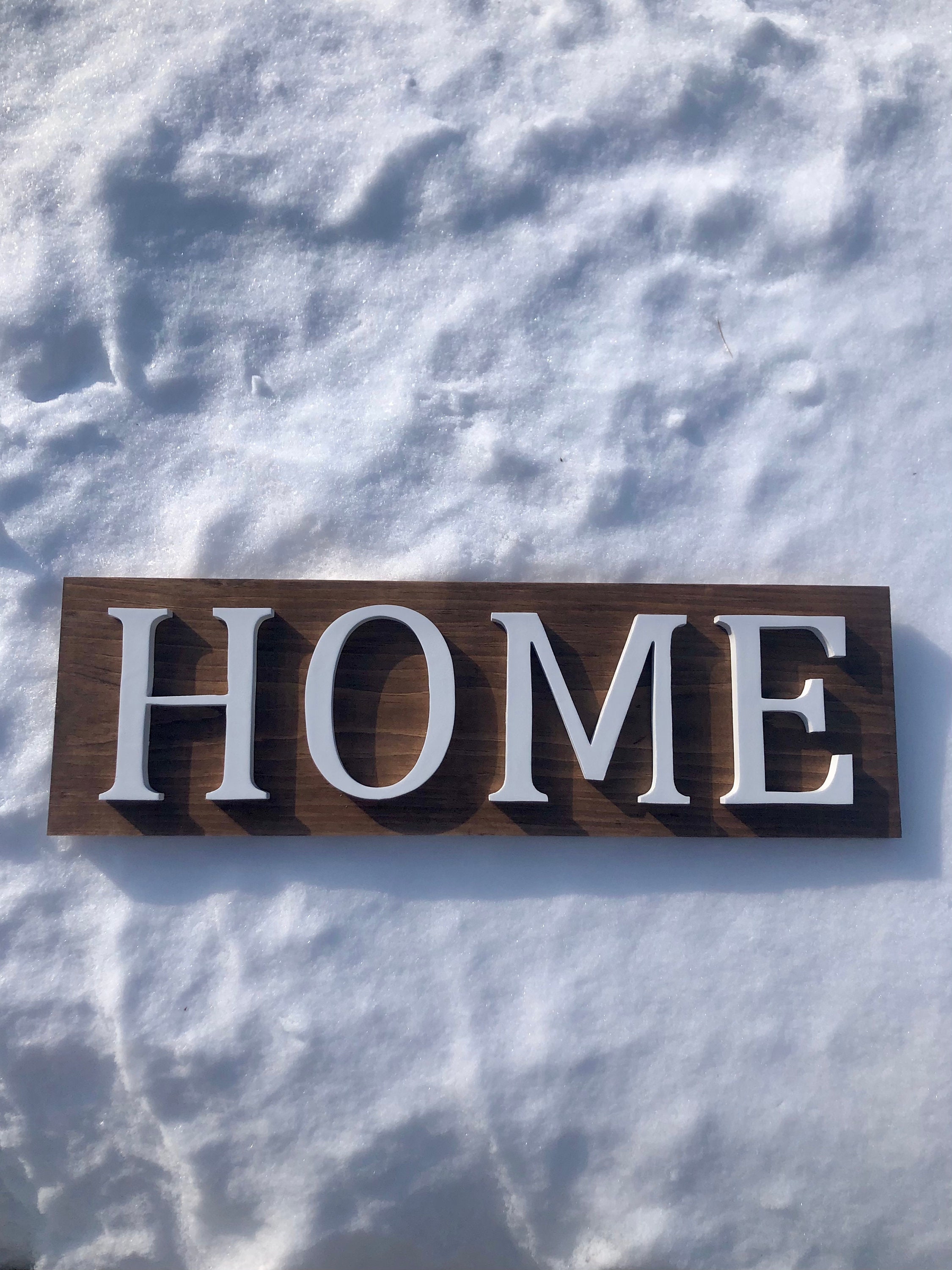 3D Handmade Wooden Home Sign Farmhouse Wall Decor Rustic - Etsy