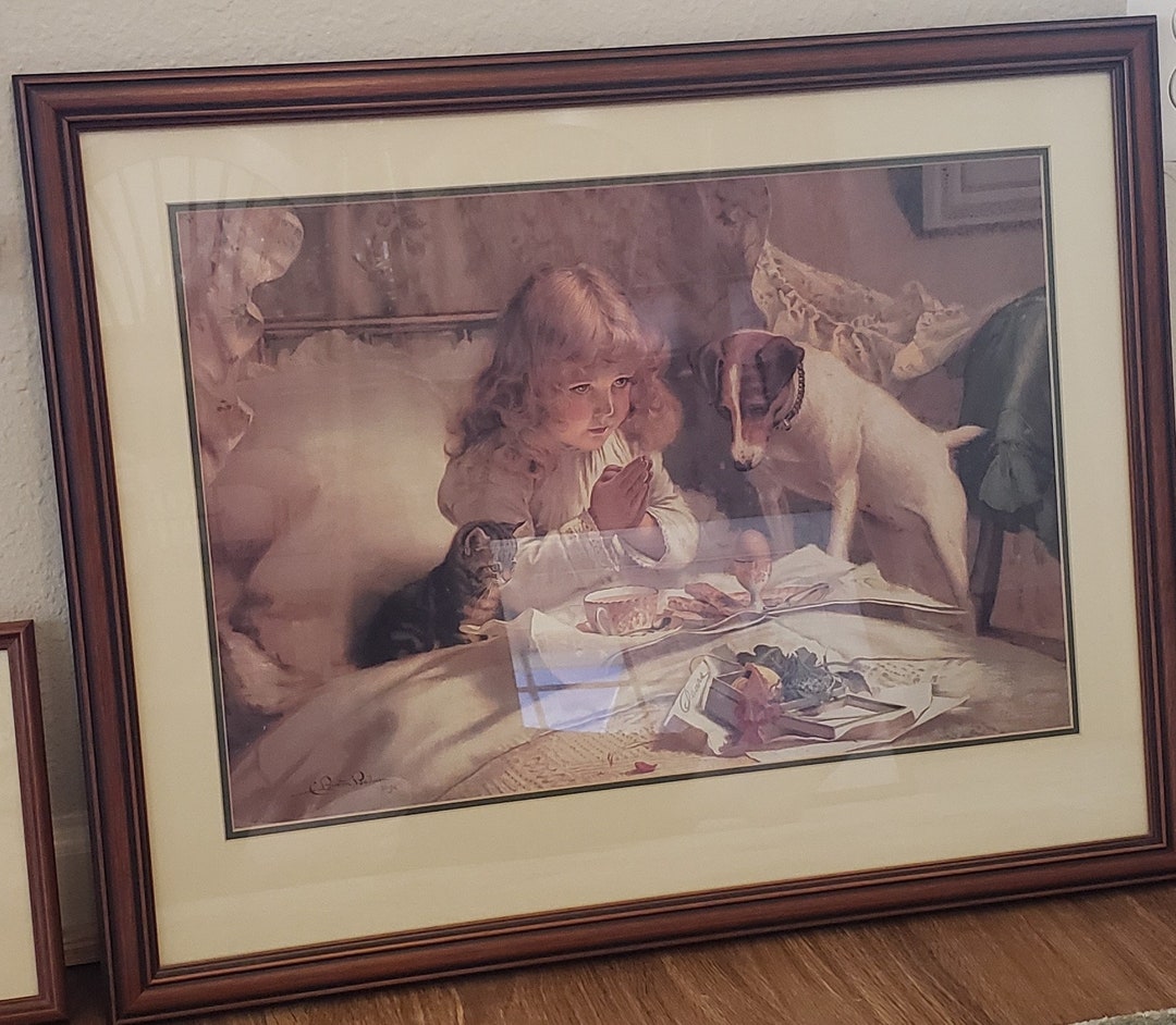 Vintage Framed Art suspense - Etsy