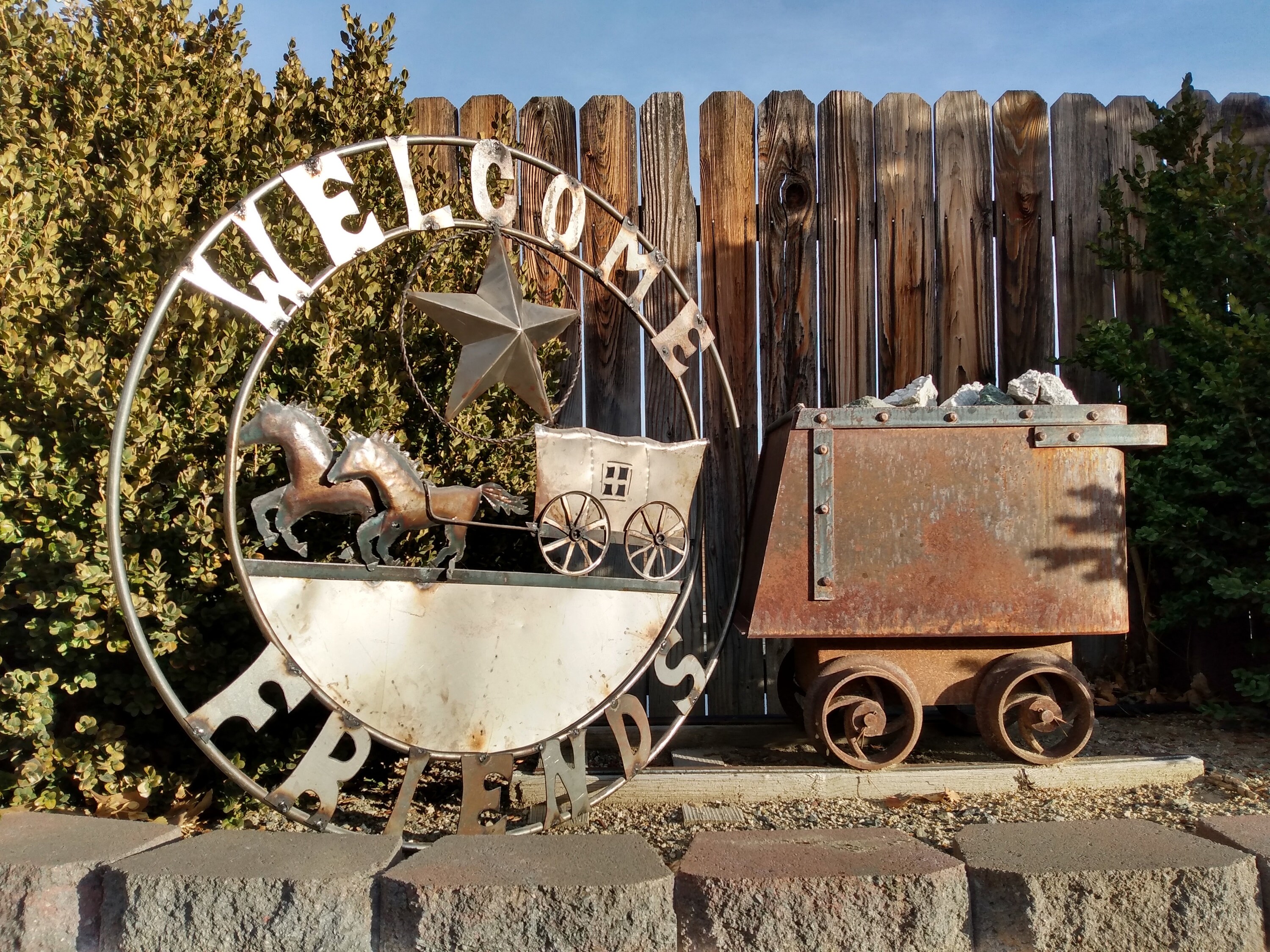 Western Welcome Sign, Metal Welcome Art, Western Metal Wall Art, Texas ...