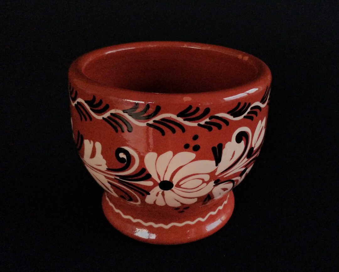 Vtg HMV Hódmezővásárhely Hungary Handpainted Floral Planter Bowl Home ...
