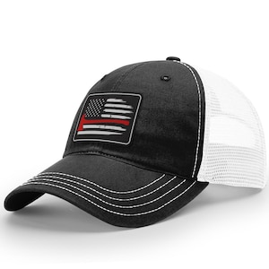 Thin Red Line Flag Patch - Etsy