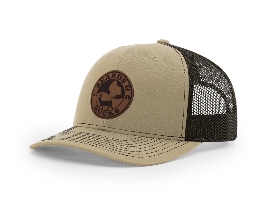 Deer Hunting Leather Engraved Trucker Hat, Turkey Hunter, Gift for ...