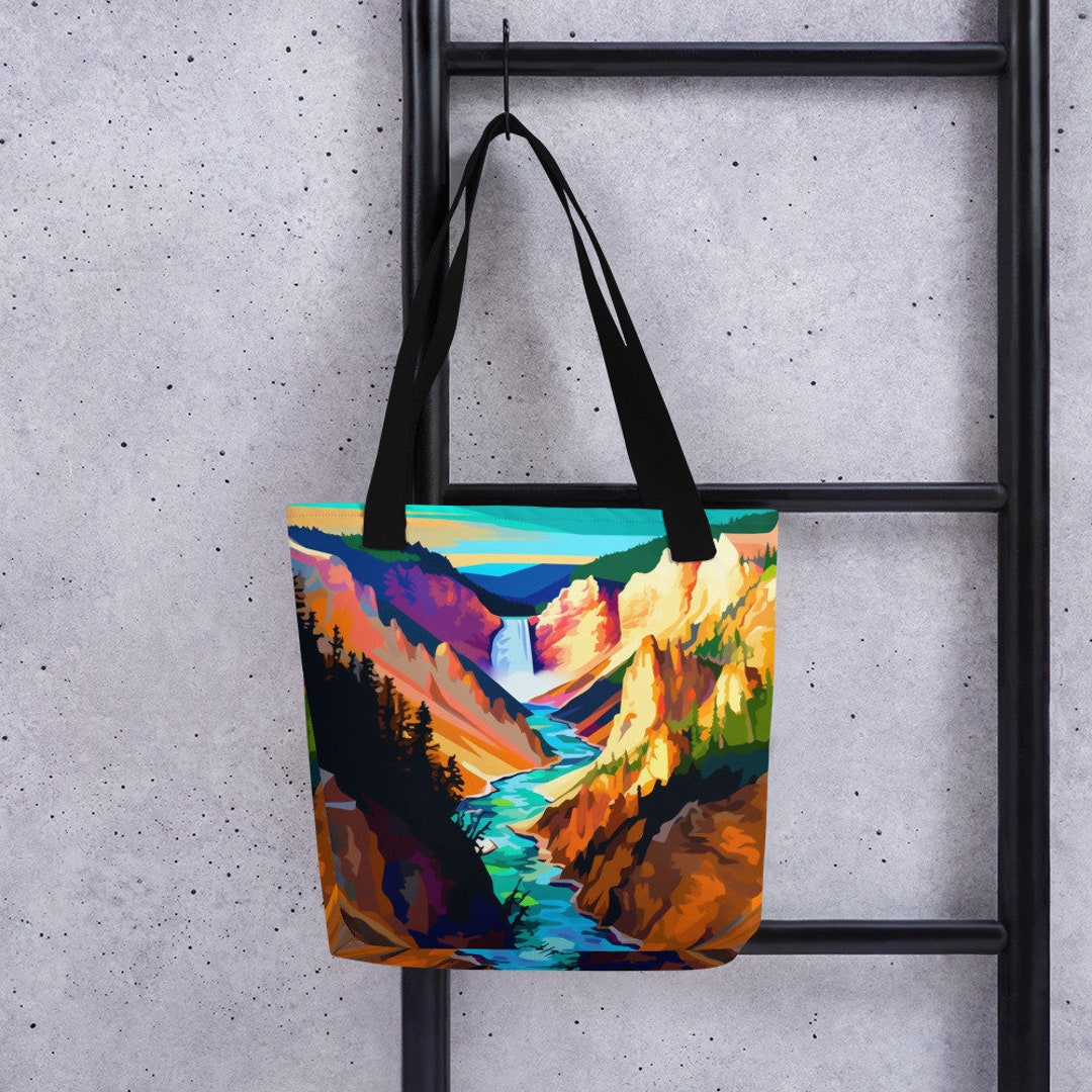 Yellowstone National Park Tote Bag - Pop Art - Grand Canyon of the ...