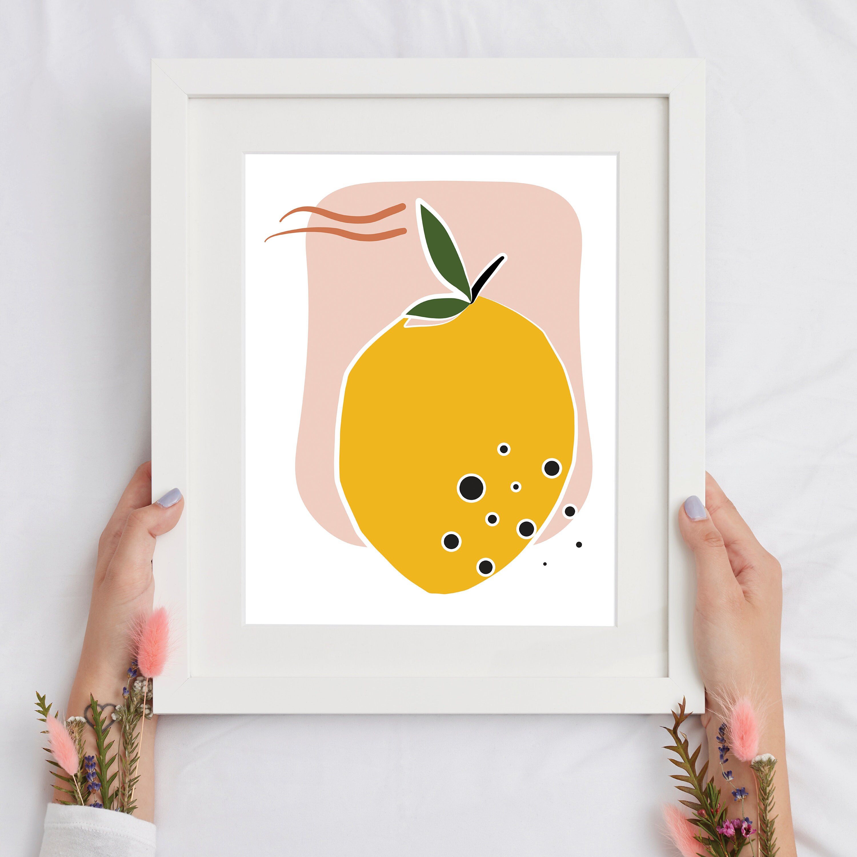 Lemon Digital Print, Lemon Digital, Lemon Decor, Lemon Decorations ...