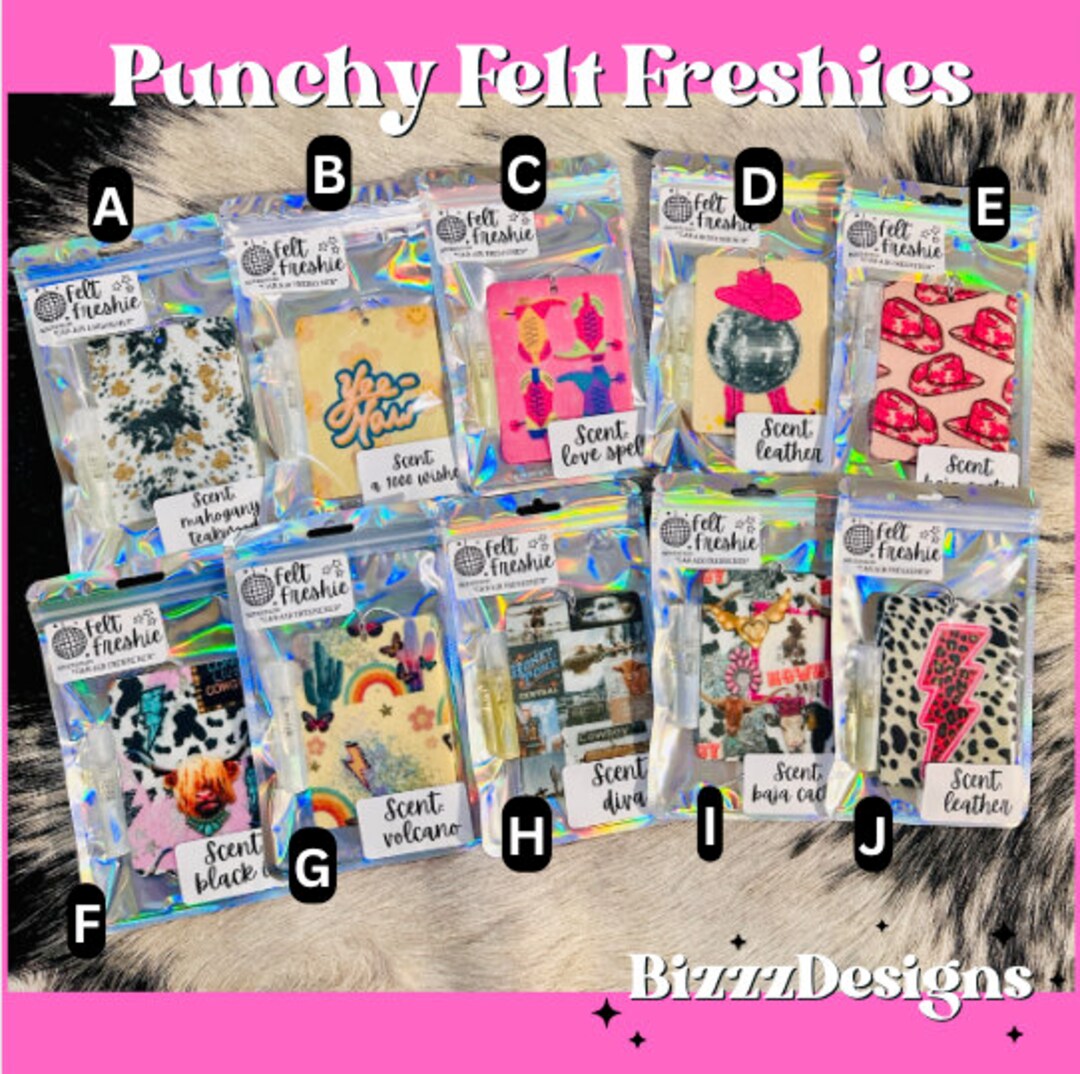 Western Air Freshener Punchy Felt Freshie Western Car - Etsy