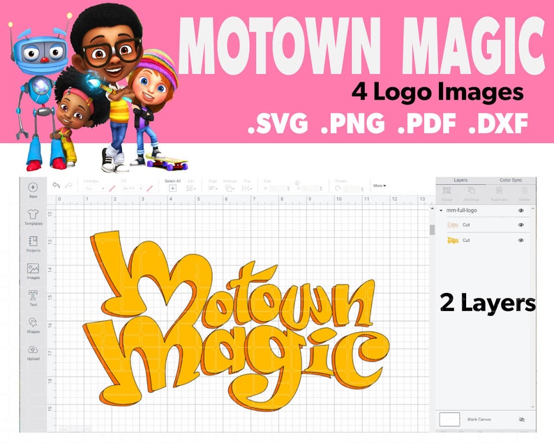 Motown Magic SVG 4 Logo Vector Image Motown Logo png pdf | Etsy