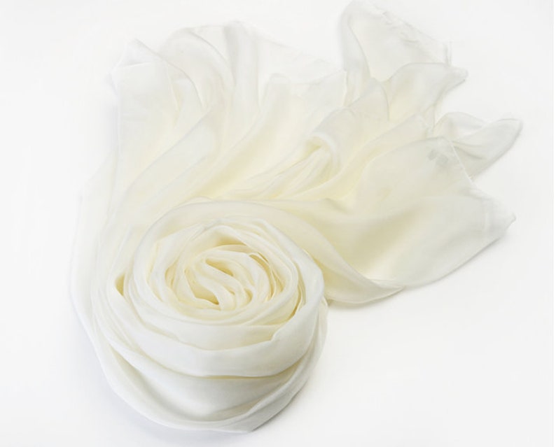 100% Silk Scarf Pure Silk Long Scarf Large Chiffon Scarf - Etsy
